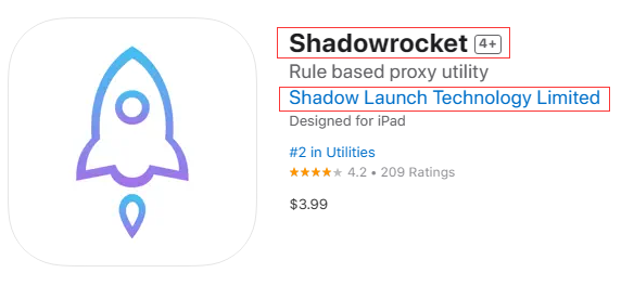 美区苹果|iOS|小火箭Shadowrocket|App 分享下载
